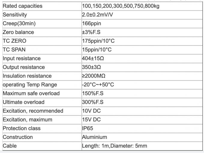 Keli UDA Single Point Load Cell 300kg 500kg Sensor For Platform Scale