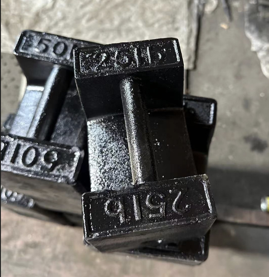 Standard Cast Iron Test Weights 25lb 50lb Rectangular Weight Elevator ...
