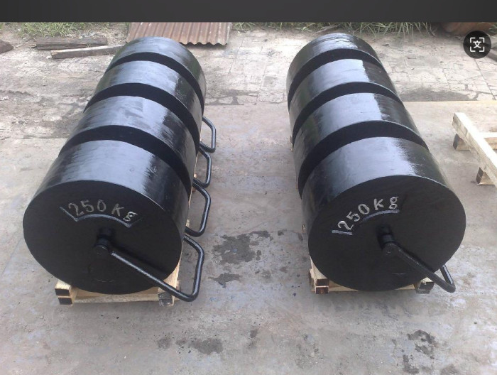 OIML Standard Stackable 250kg M1 Test Weights Cast Iron Calibration ...